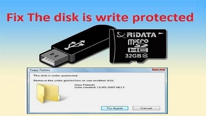 Khắc phục lỗi The disk is write protected usb hiệu quả nhất